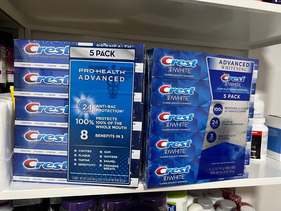 Crest 3D White Advanced Triple Whitening / Pro- Health Advanced ...