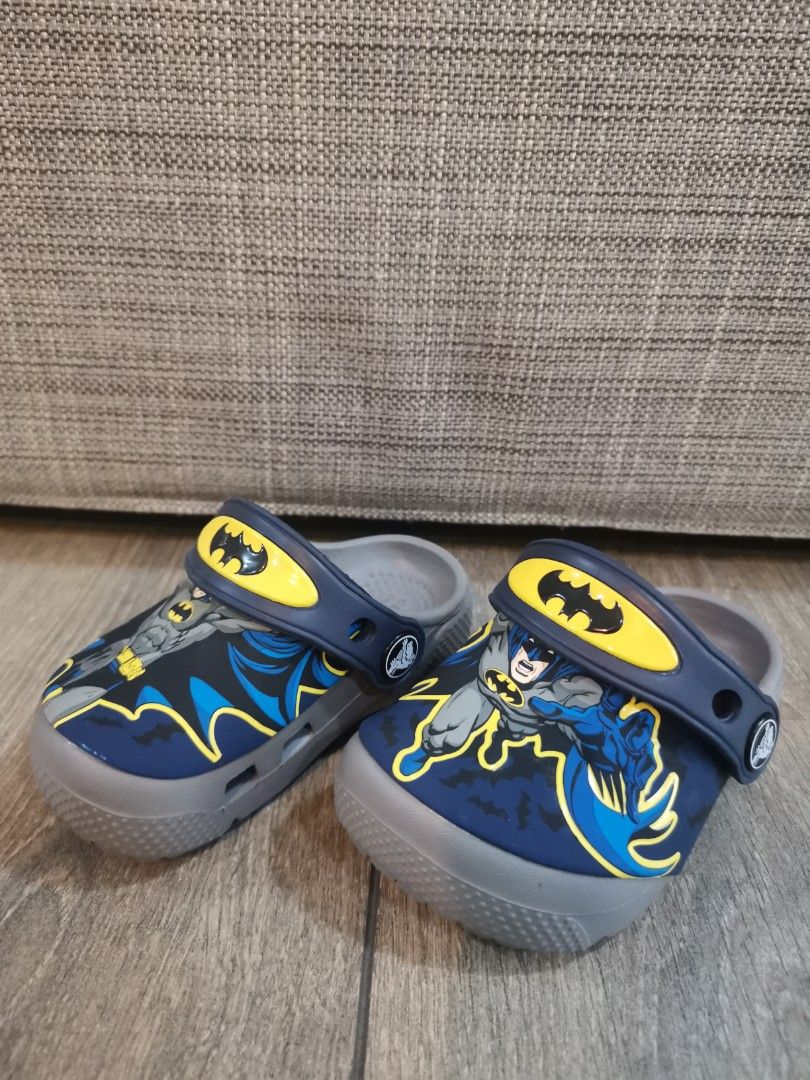 Crocs Batman Sandals, Babies & Kids, Babies & Kids Fashion on Carousell