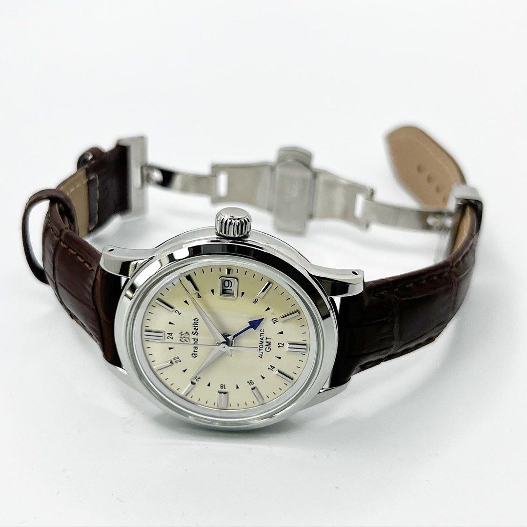 Custom Grand Seiko Mod GS GMT Cream Dial SBGM 39mm, Men's Fashion ...