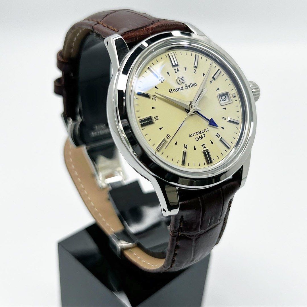 Custom Grand Seiko Mod GS GMT Cream Dial SBGM 39mm, Men's Fashion ...