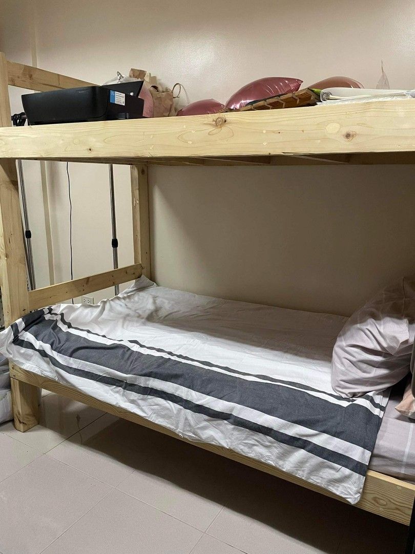 Custom Made Double Deck bed (36x75) on Carousell