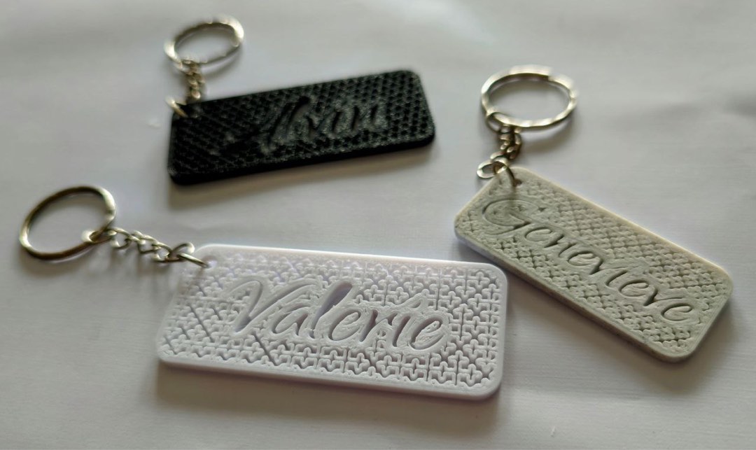 Customised 3D printed name keychains, Hobbies & Toys, Stationery ...