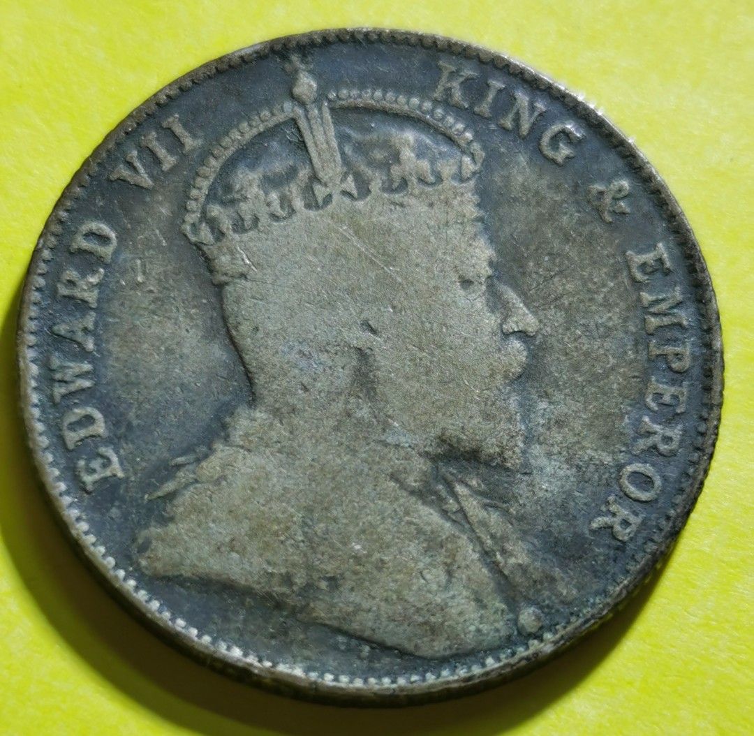 D78: 1910 Straits Settlements 20 cents silver coin, Hobbies & Toys ...