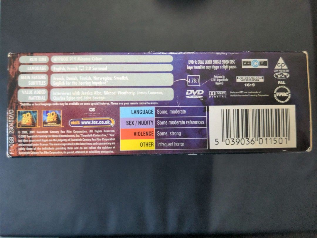 Dark Angel Season One Collection Region 2 DVD Box Set Jessica Alba ...