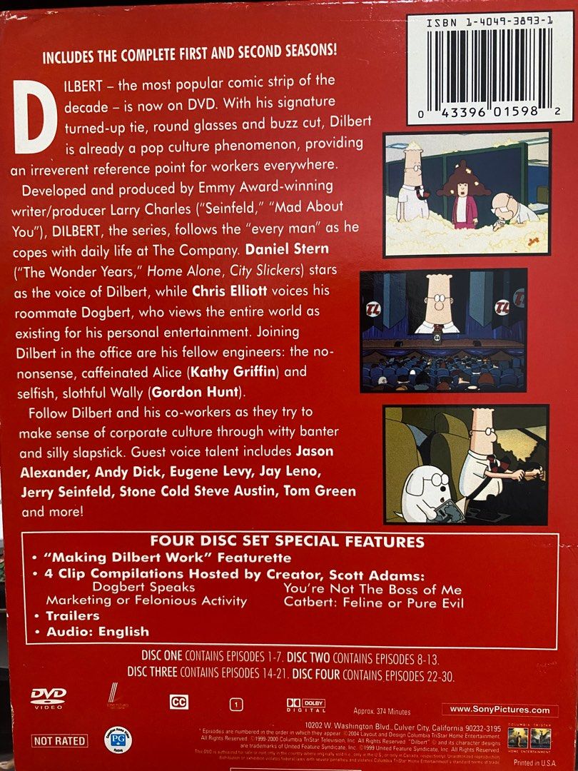 Dilbert - The Complete Series DVD, 興趣及遊戲, 音樂樂器 & 配件, 音樂與媒體 - CD 及 DVD ...