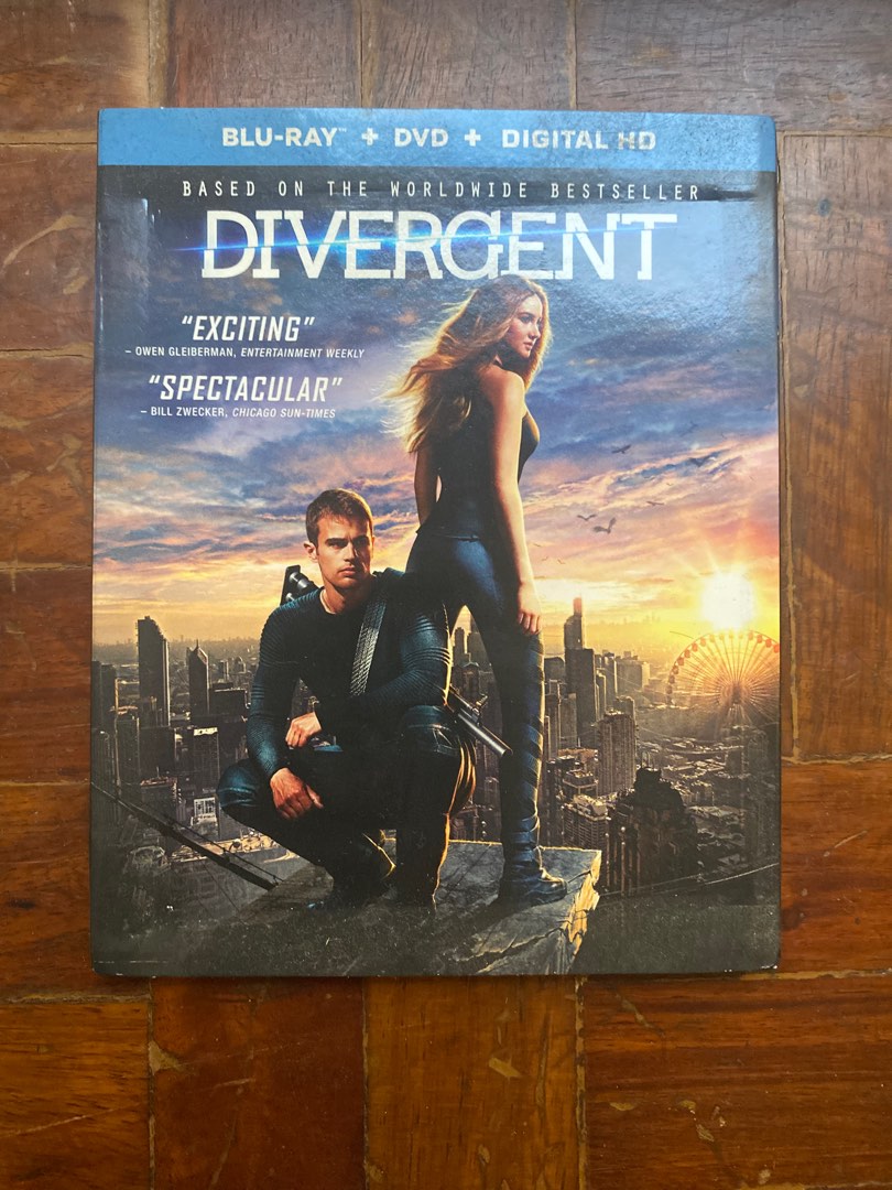 Divergent Blu-Ray DVD (Shailene Woodley, Theo James, Miles Teller, Kate ...
