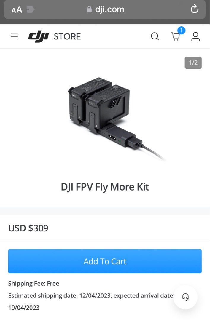 DJI FPV Fly More Kit, Photography, Drones on Carousell