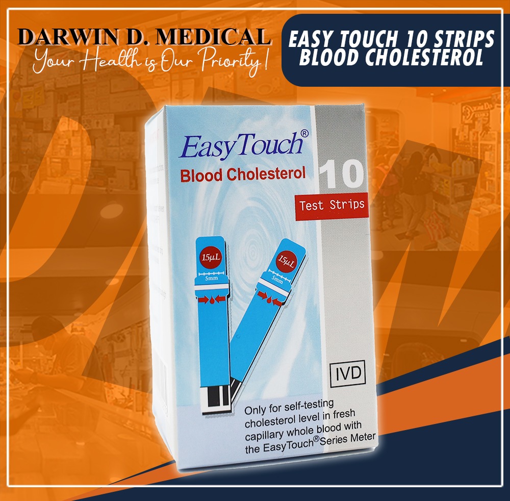 EASYTOUCH GCU BLOOD CHOLESTEROL TEST STRIPS 10's, Health & Nutrition ...