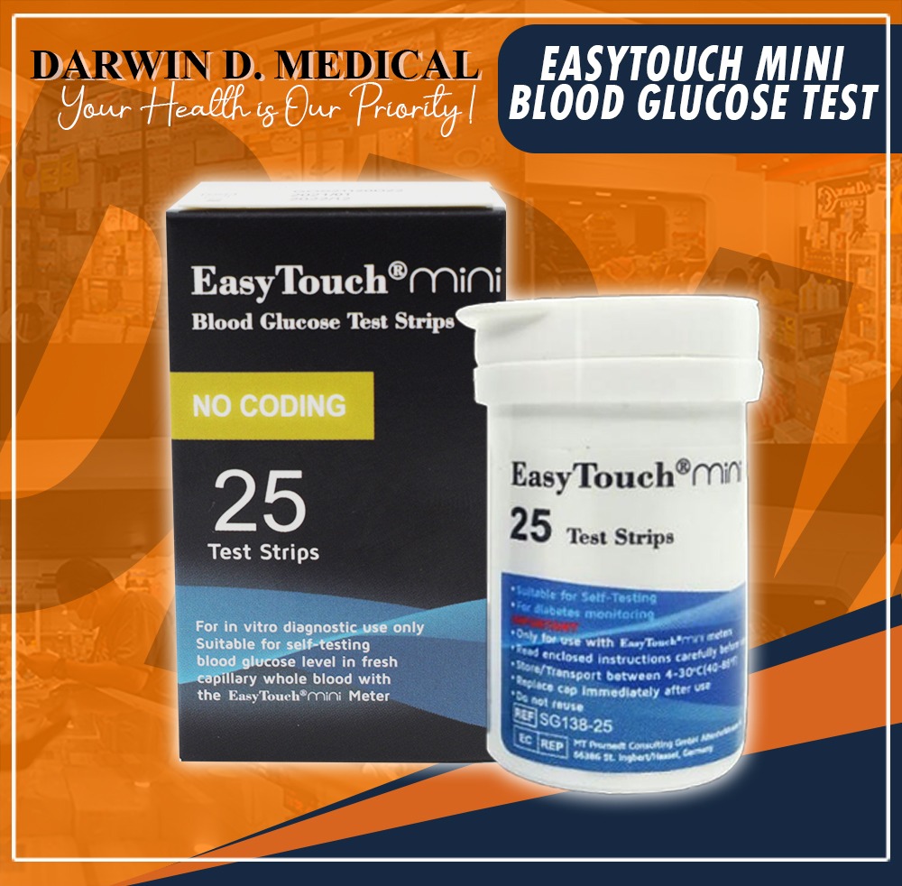 EASYTOUCH MINI BLOOD GLUCOSE TEST STRIPS 25's on Carousell
