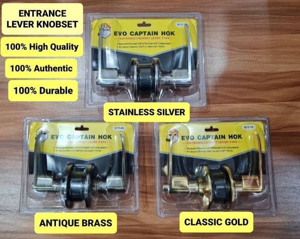EVO Lever Type Doorknob Entrance Lockset Exquisite Door Locks Stainless ...