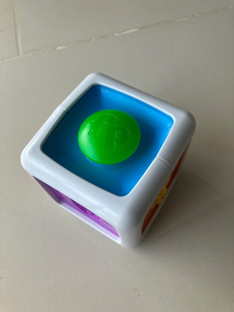 Fisher Price Baby Toddler Infant Large Fidget Cube Sensory Toy, Babies ...