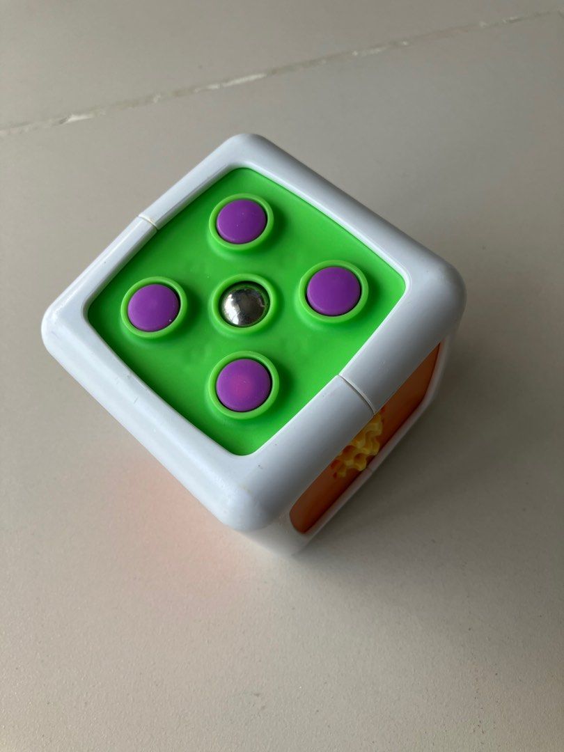 Fisher Price Baby Toddler Infant Large Fidget Cube Sensory Toy, Babies ...