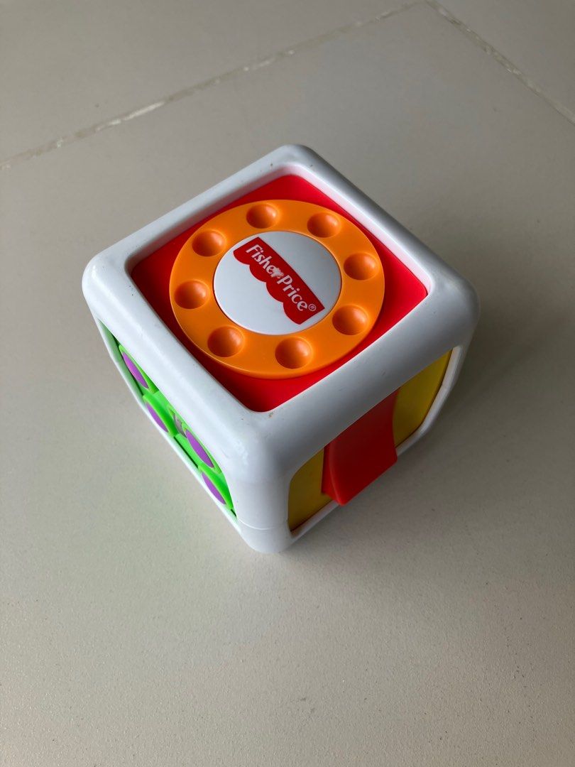 Fisher Price Baby Toddler Infant Large Fidget Cube Sensory Toy, Babies ...