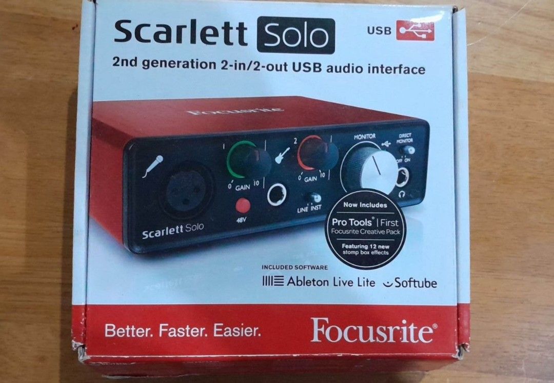 Focusrite Scarlett Solo 2nd Generation Audio Interface, Audio, Other ...