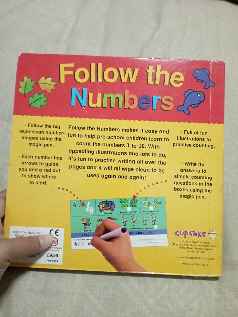 Follow the Numbers Board Book on Carousell