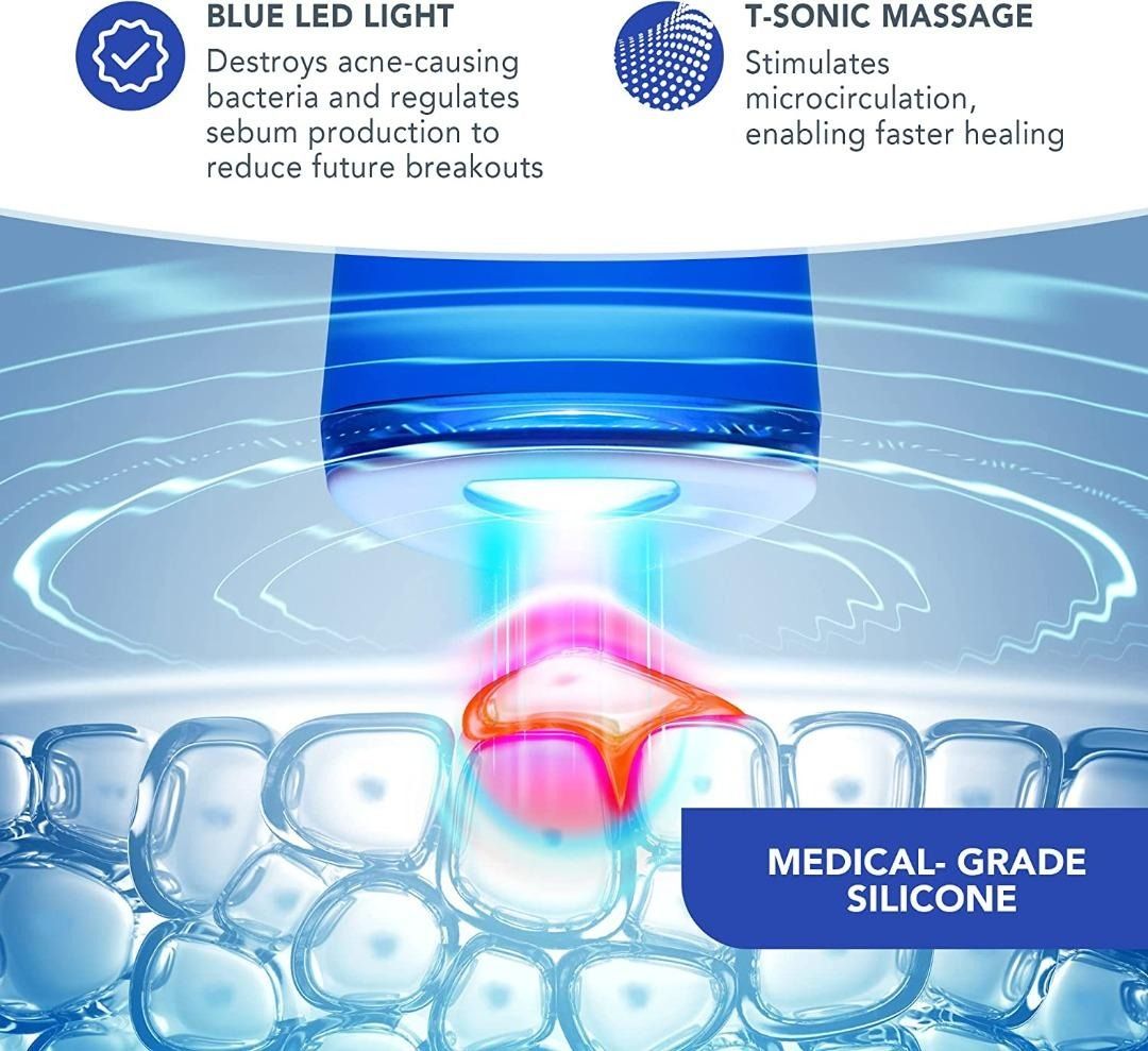 FOREO ESPADA Cobalt Blue LED Light Acne Treatment Device, FDA-approved ...