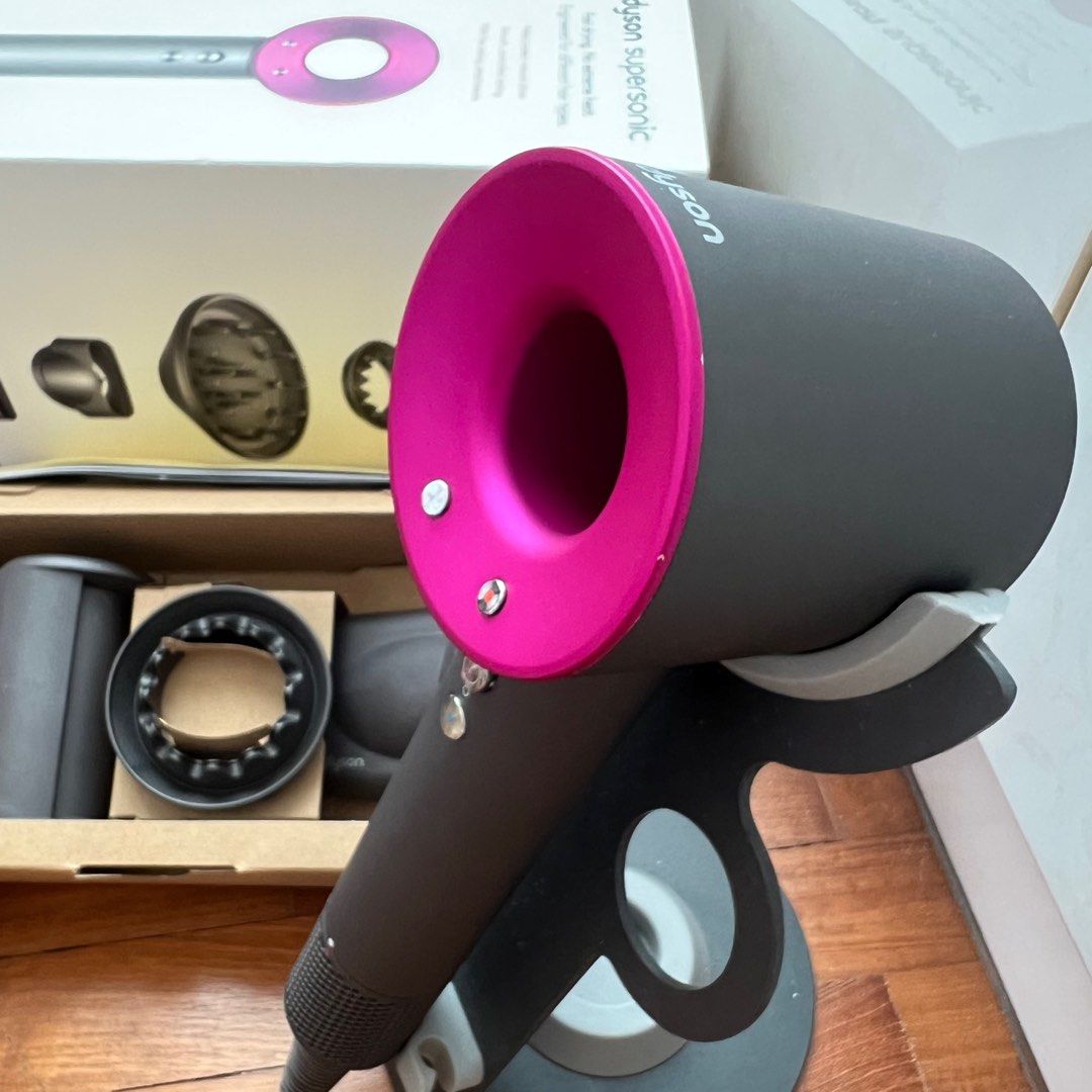 Full set Dyson Supersonic Hair Dryer fuchsia nickel - newest model HD08 ...