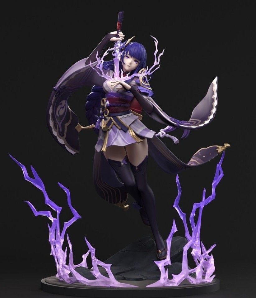 1/6 Scale Raiden Shogun Genshin Impact Resin Statue Studios, 46% OFF