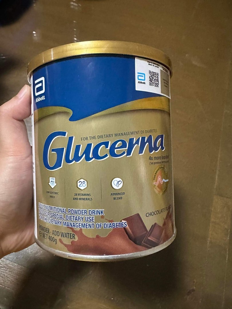 Glucerna Chocolate 400g x4 (2024 expiry), Health & Nutrition, Health Supplements, Health Food ...