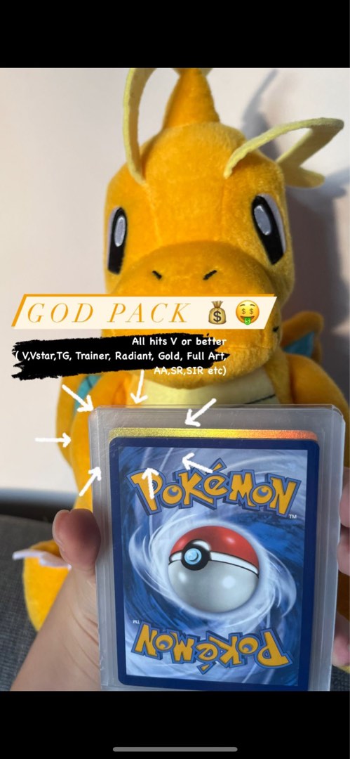 GOD PACK ALL HITS POKEMON CARDS, Hobbies & Toys, Toys & Games on Carousell