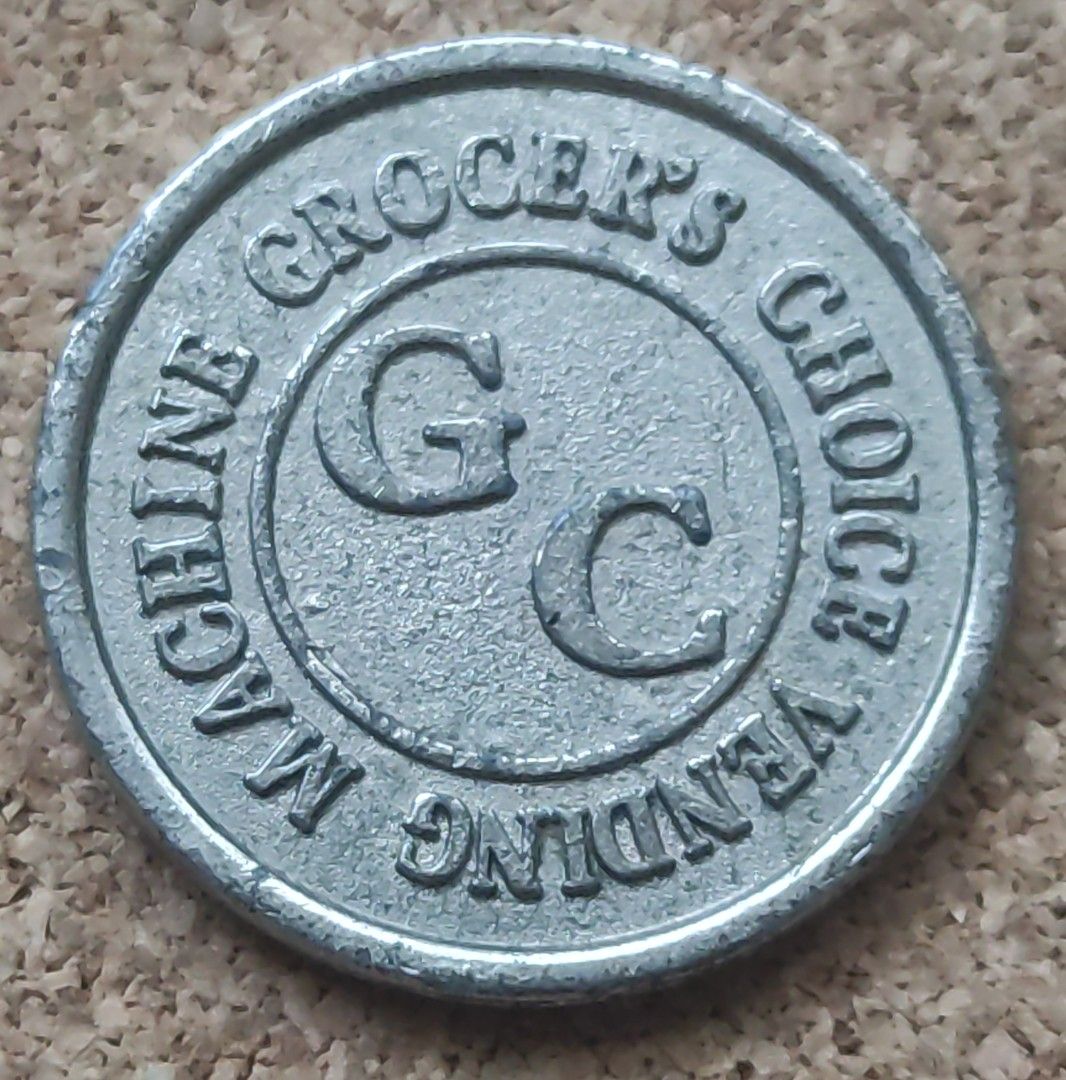 Grocer's Choice Vending Machine Token, Hobbies & Toys, Memorabilia ...