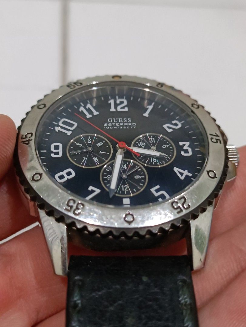 Guess waterpro watch original authentic, Fesyen Pria, Jam Tangan di ...