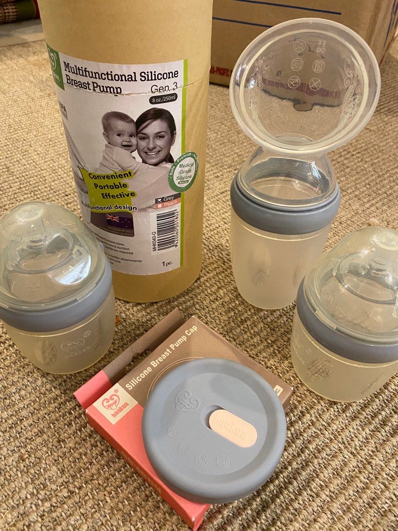 Haakaa Gen 3 250ml with pump cup and 2 haakaa feeding bottle on Carousell