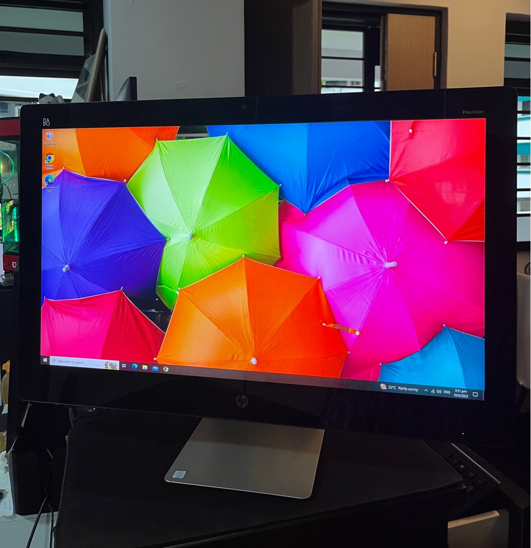 HP AiO All-in-One 27" inch FHD Desktop Computer PC Processor intel i7 ...