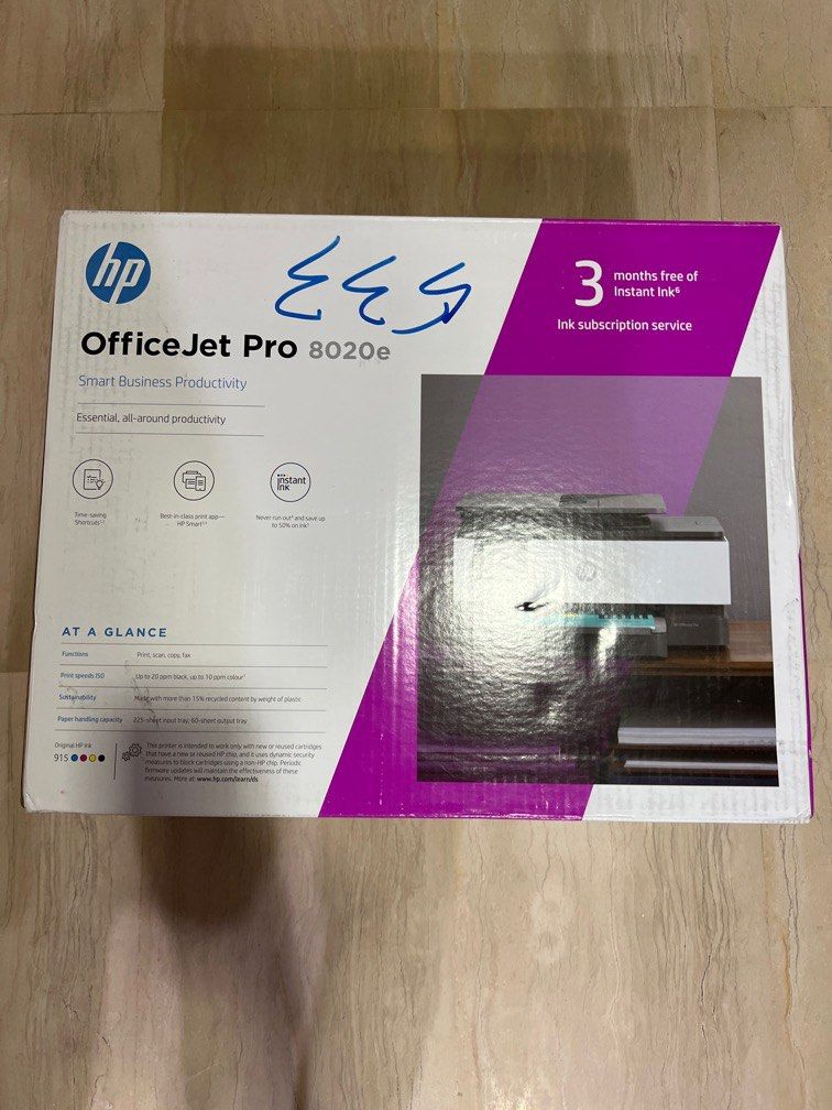 HP OfficeJet Pro 8020e, Computers & Tech, Printers, Scanners & Copiers ...