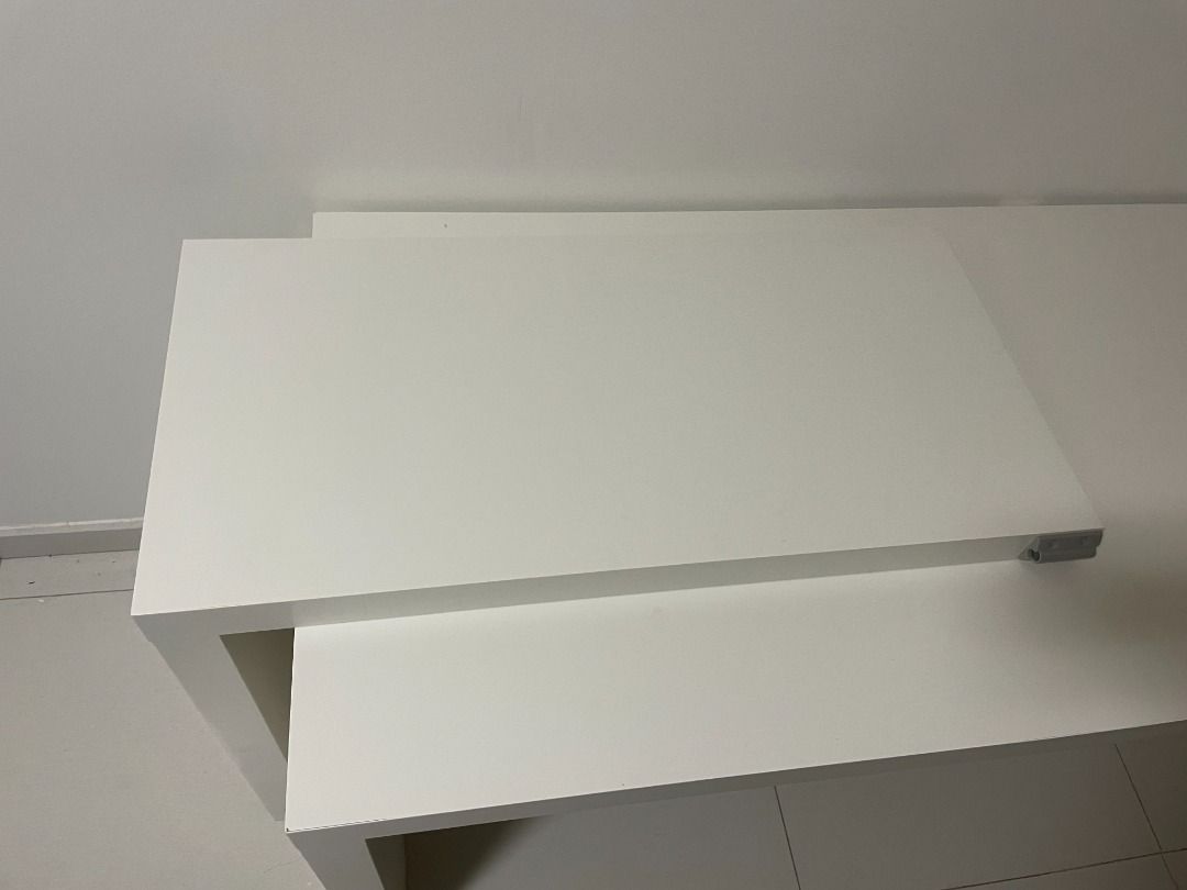 Ikea Malm Desk with pull out panel - White, Furniture & Home Living ...
