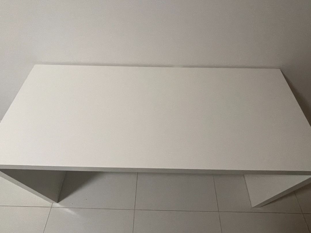 Ikea Malm Desk with pull out panel - White, Furniture & Home Living ...