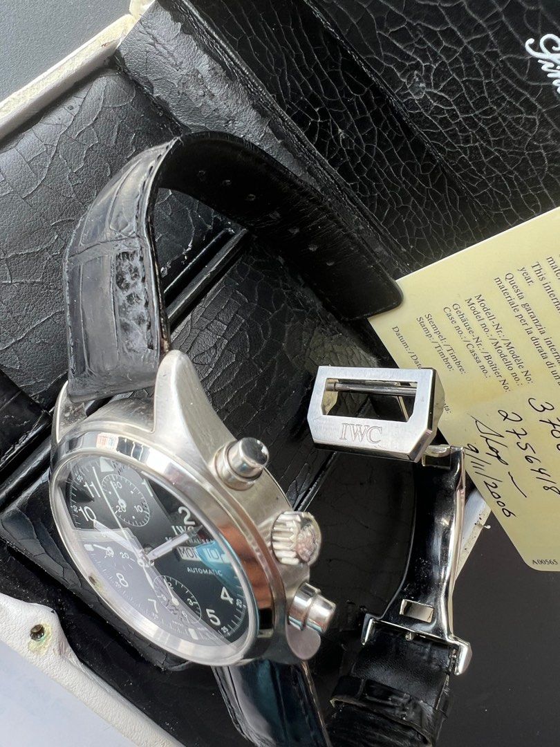 IWC - IW3706-07 Pilot's Watch Chronograph Stainless Steel, Luxury ...