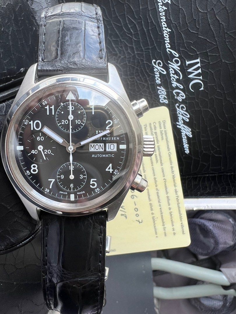 IWC - IW3706-07 Pilot's Watch Chronograph Stainless Steel, Luxury ...