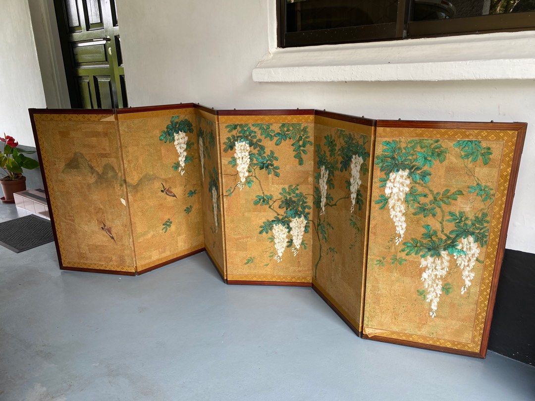Japanese style screen divider, Furniture & Home Living, Home Decor ...