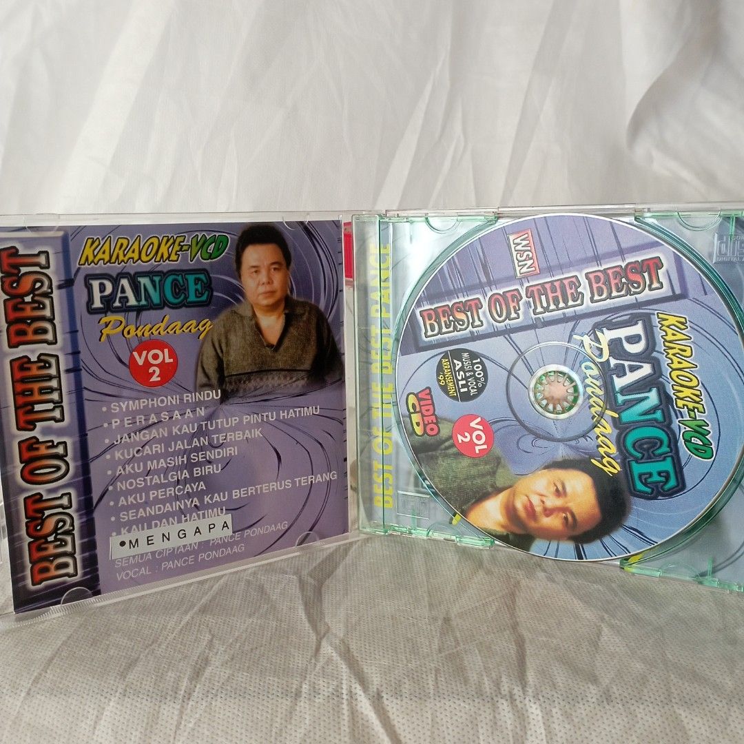 Karaoke VCD Pance Pondaag best of the best, Musik & Media, CD, DVD & Lainnya di Carousell