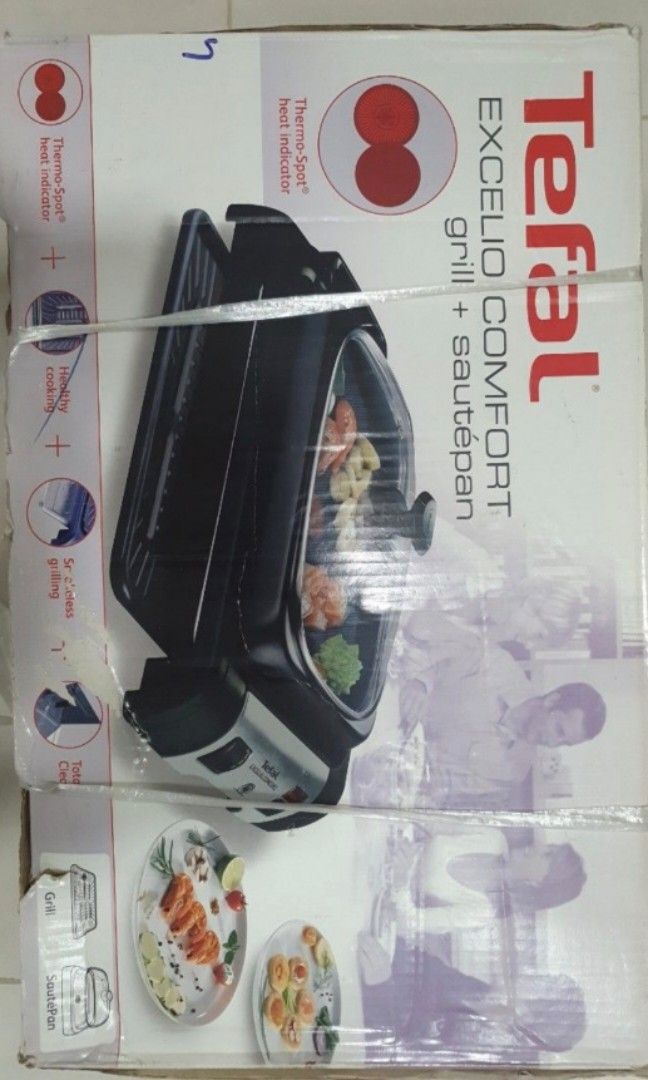 KBBQ GRILL tefal excelio comfort grill + saute pan, Furniture & Home ...