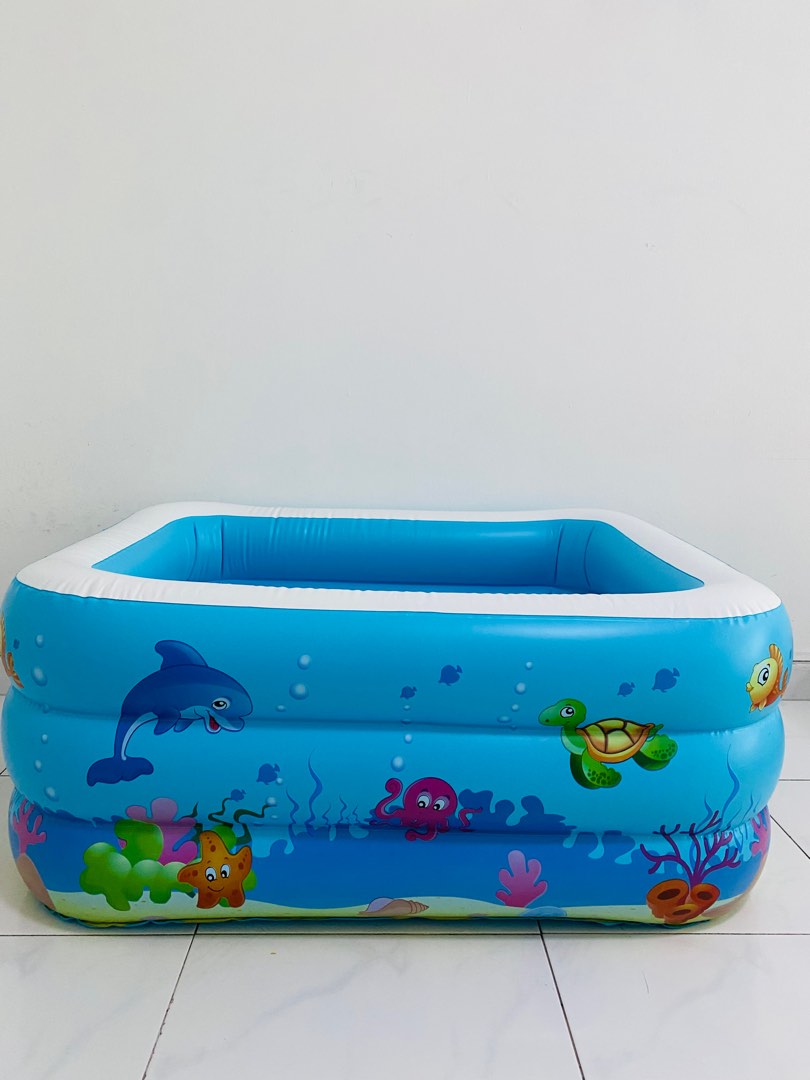 Kids Inflatable Swimming Pool, Babies & Kids, Infant Playtime on Carousell