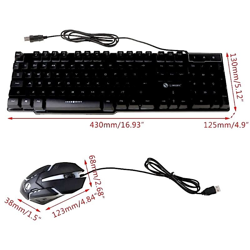 LED Gaming Keyboard with Mechanical Keyboard Feel, Computers & Tech ...