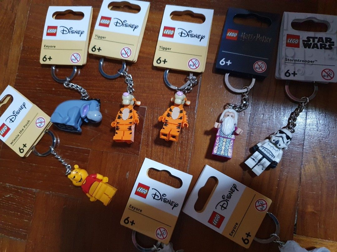 LEGO Keychain Eeyore, Tigger, Pooh, Dumbledore, Stormtrooper, Hobbies ...