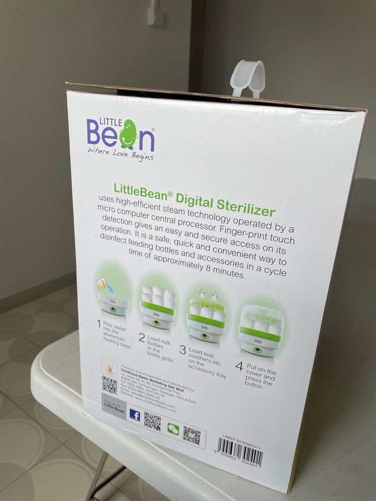 Little Bean digital milk bottle steriliser, Babies & Kids, Nursing & Feeding, Breastfeeding ...