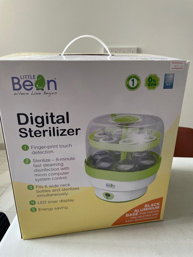 Little Bean digital milk bottle steriliser, Babies & Kids, Nursing & Feeding, Breastfeeding ...