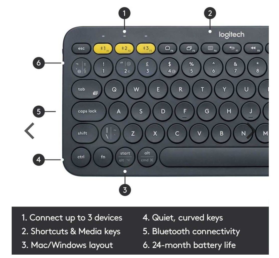 Logitech Bluetooth Keyboard, Computers & Tech, Parts & Accessories ...