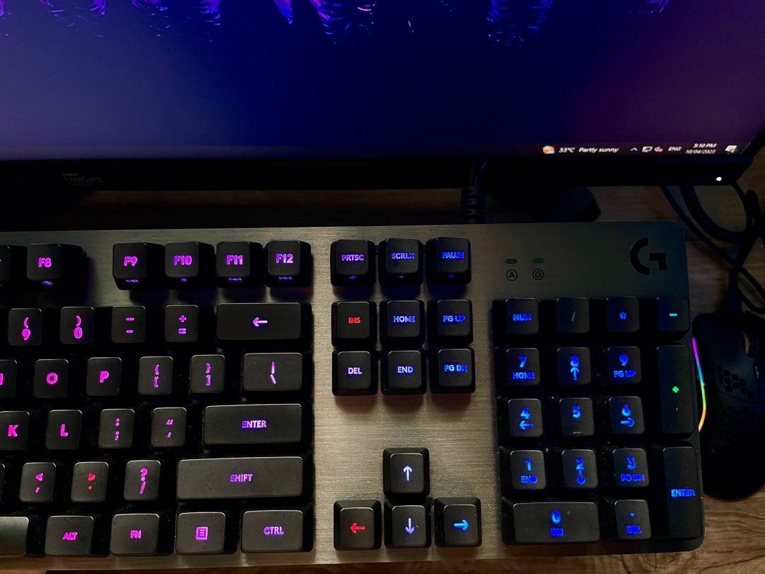 Logitech G512 Mechanical Keyboard - Carbon Tactile- FREE Razer Lanyard ...
