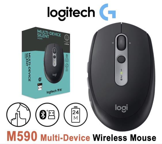 Logitech M590 Wireless Mouse, Computers & Tech, Parts & Accessories, Mouse & Mousepads on Carousell
