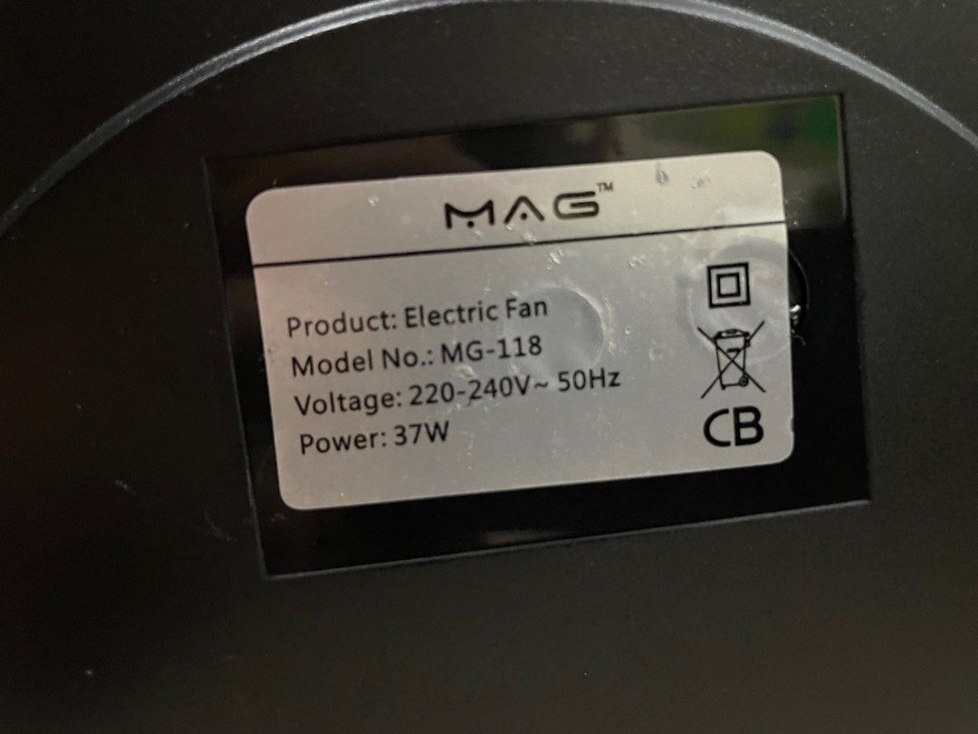 MAG fan - air circulator, Furniture & Home Living, Lighting & Fans ...