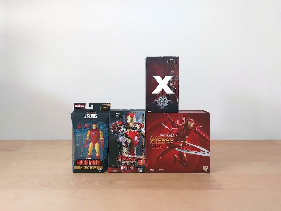 Marvel Legends Iron Man Tony Stark AI, ThreeZero DLX Iron Man Mark 43 ...