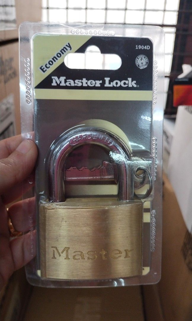 Master padlock solid brass body padlock #1904D 60mm on Carousell