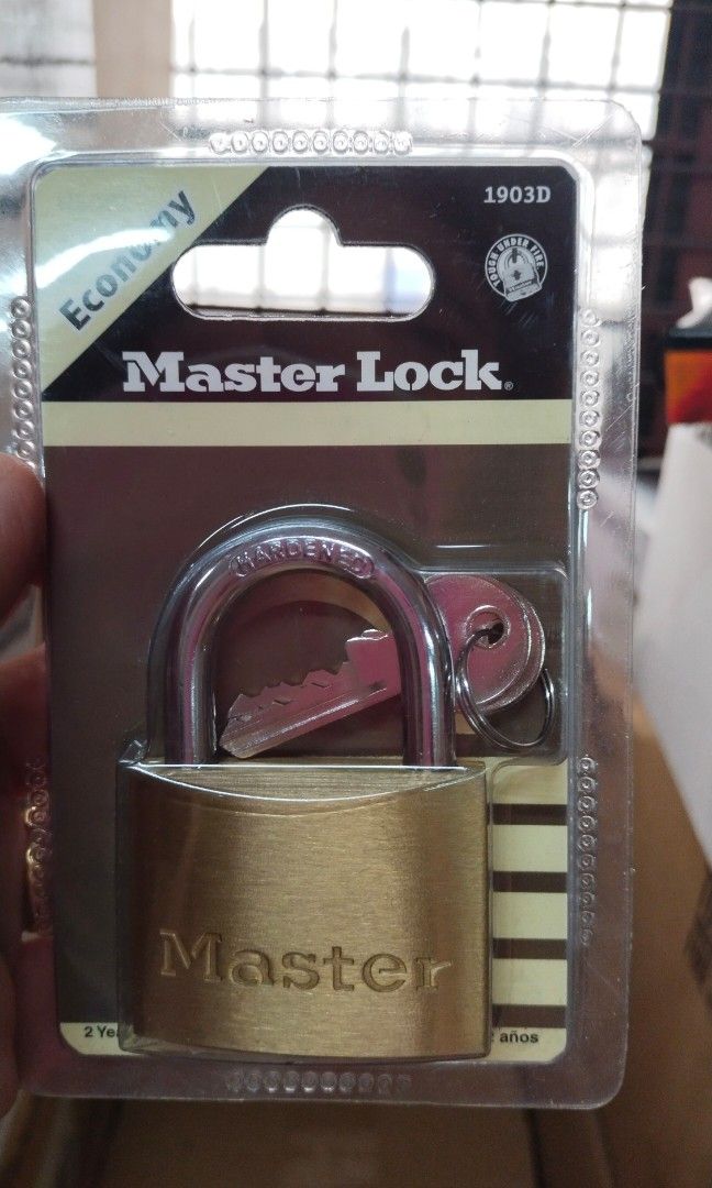 Master padlock solid brass body padlock #1904D 60mm on Carousell