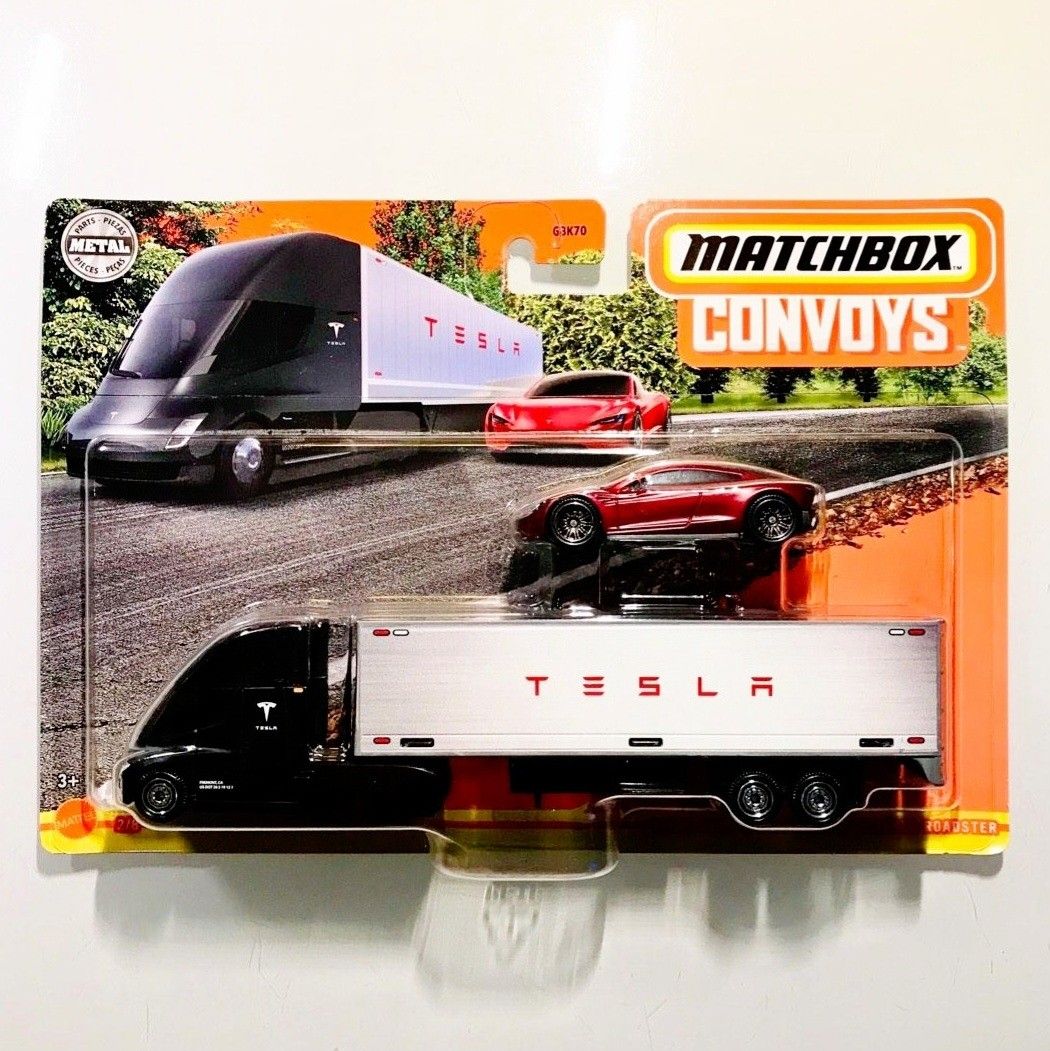 Matchbox Convoys Series 2020 Tesla Roadster With Tesla Semi & Box ...