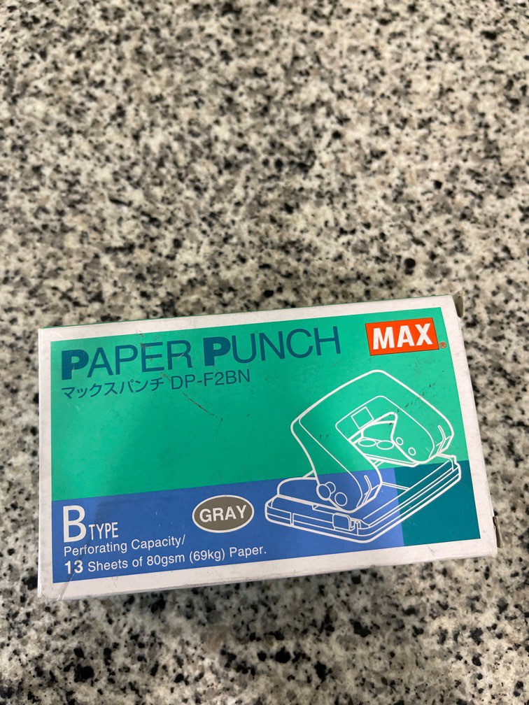 Max paper punch DP-F2BN, Hobbies & Toys, Stationery & Craft, Other ...